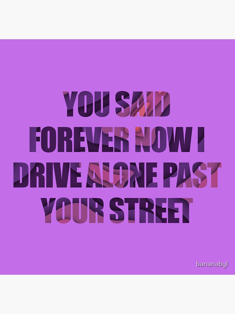 "Driver's Licence (Violet/Purple combination)" Sticker by bananabyl ...