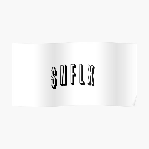 "Netflix Stock Ticker Old Logo" Poster for Sale by frankyou | Redbubble