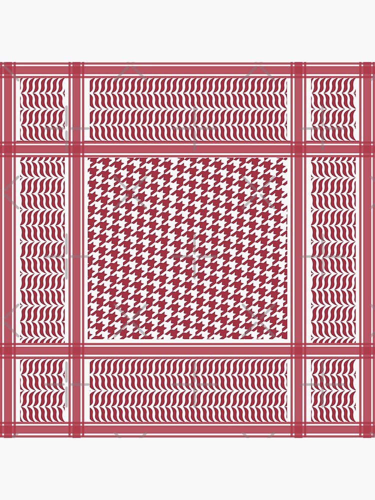 "Red Shemagh & Ghutra #2" Sticker for Sale by Mo5tar | Redbubble