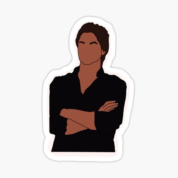 "Damon Salvatore " Sticker for Sale by xodreamdesigns | Redbubble