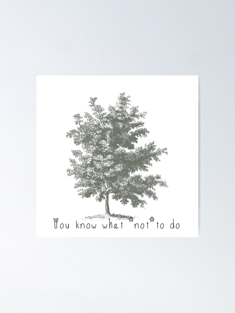 "Stop cutting trees " Poster by barbarajo7 | Redbubble