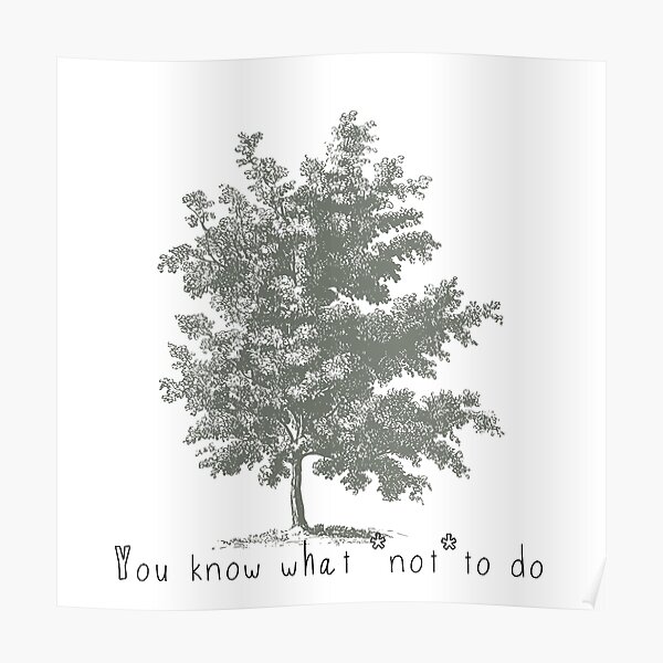 "Stop cutting trees " Poster by barbarajo7 | Redbubble