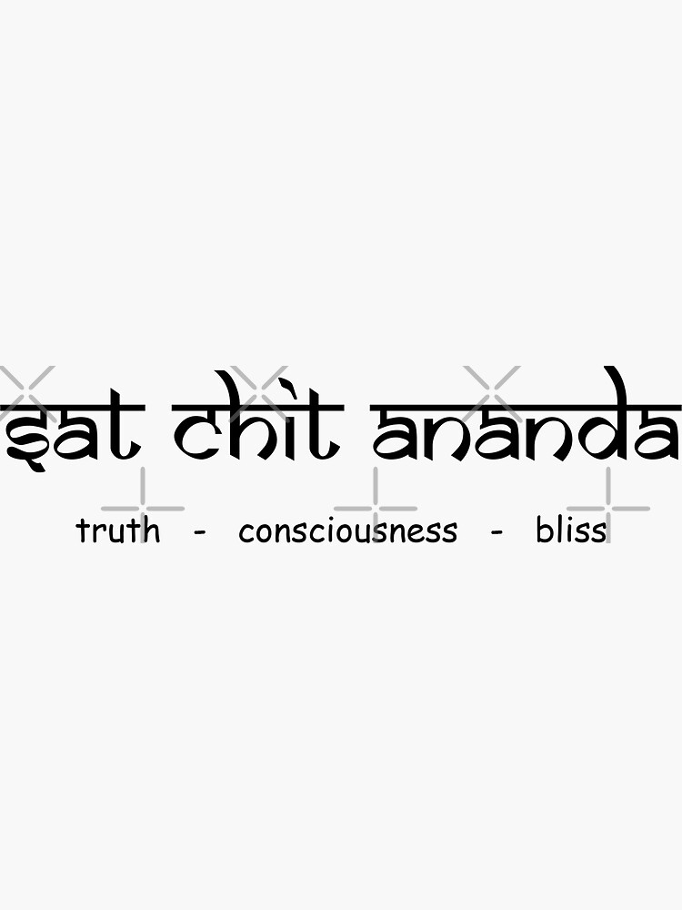 "Sat Chit Ananda T-Shirt" Sticker for Sale by samadhidesigns | Redbubble
