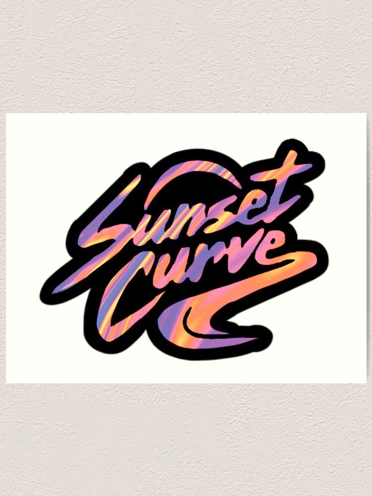 "Sunset Curve Logo" Art Print by corkerma | Redbubble