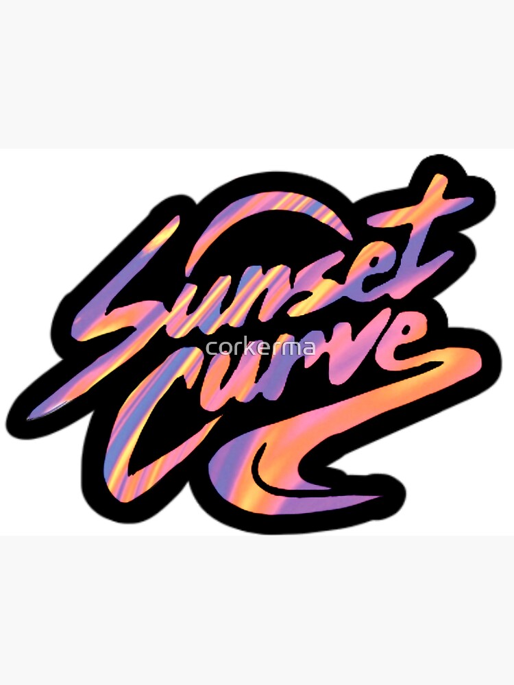 "Sunset Curve Logo" Poster for Sale by corkerma | Redbubble