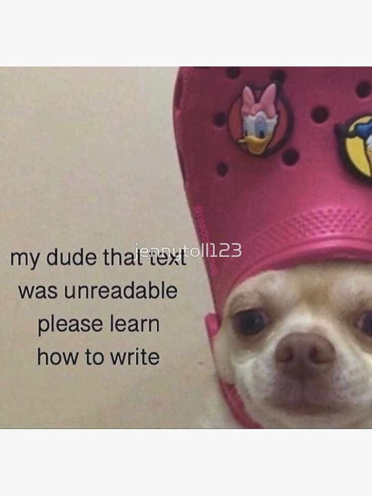 "Croc Dog Meme" Sticker by jennytoll123 | Redbubble