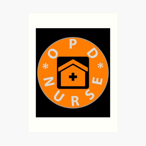 "opd nurse logo. clinic" Art Print for Sale by doctors-apparel | Redbubble