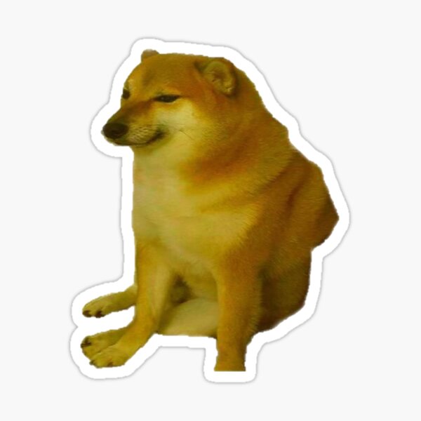 "Doge (meme dog)" Sticker by Thesamez | Redbubble