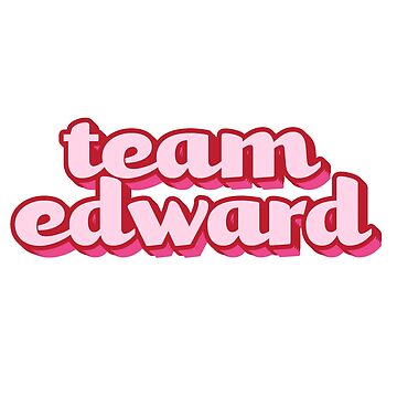 "team edward" Sticker for Sale by spiderhan | Redbubble