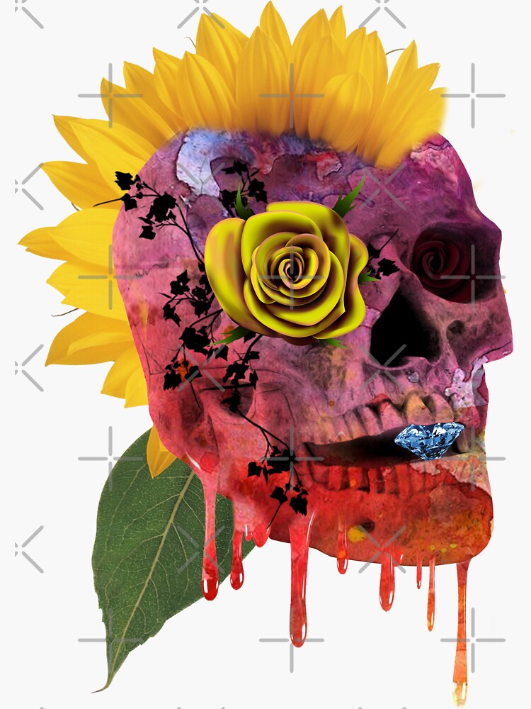 "Punk Skull " Sticker by Dizainar | Redbubble