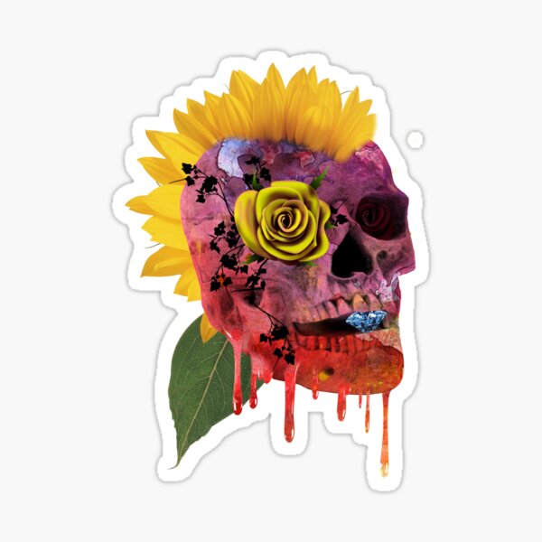 "Punk Skull " Sticker by Dizainar | Redbubble