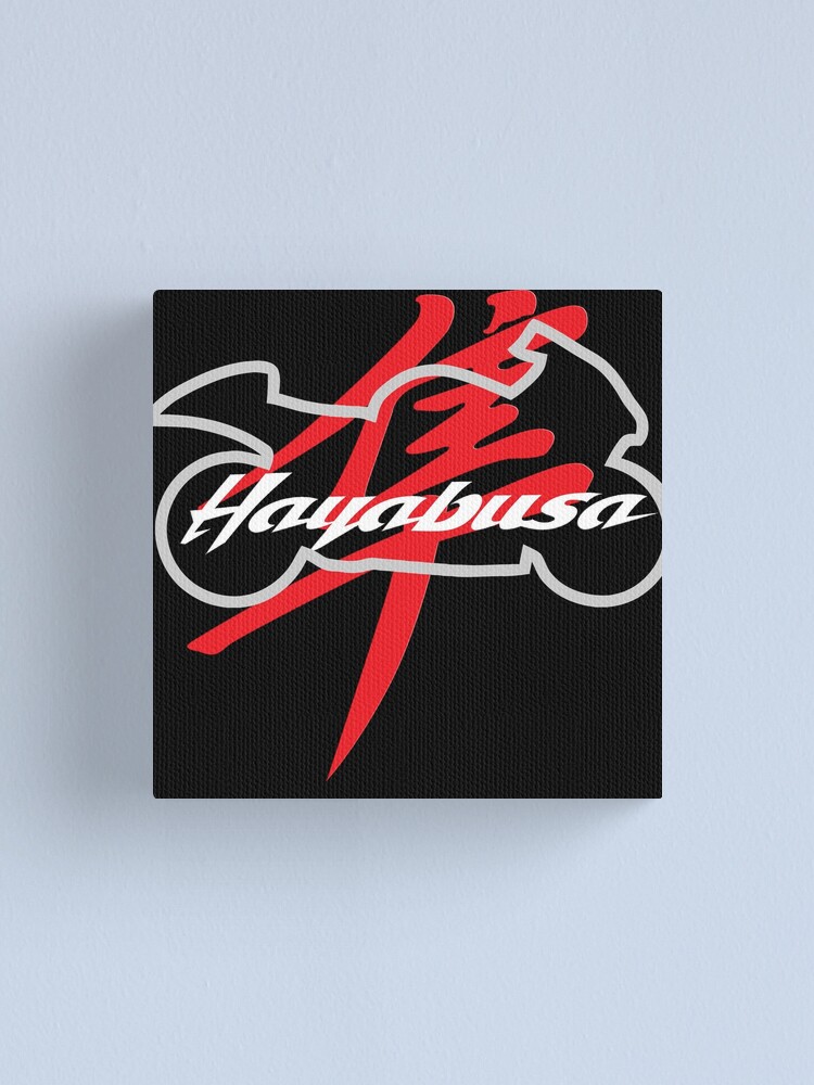 "Suzuki Hayabusa Motorcycle Logo Silhouette" Canvas Print for Sale by ...