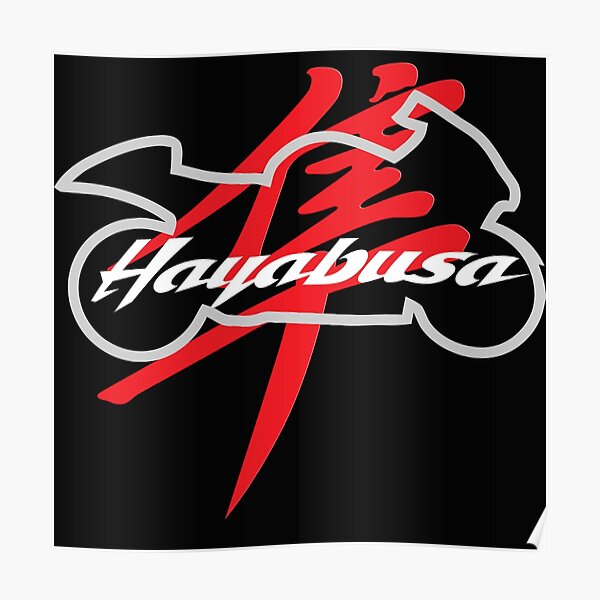 "Suzuki Hayabusa Motorcycle Logo Silhouette" Poster for Sale by ...