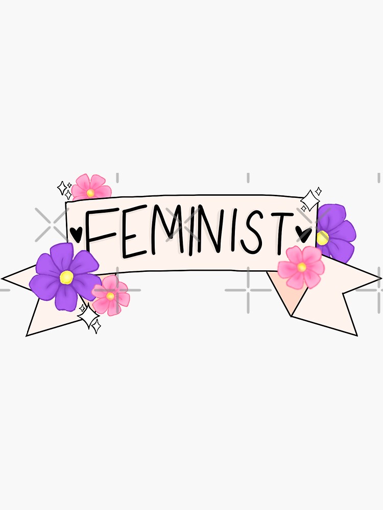 "Feminist Banner" Sticker by samiikate | Redbubble