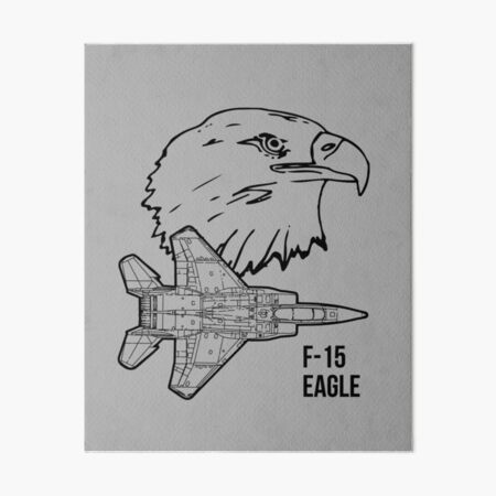 "F-15 Eagle Vintage Styled Logo" Art Board Print by artbyedo | Redbubble