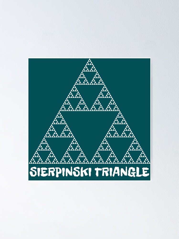"Sierpiński gasket Sierpinski triangle" Poster for Sale by SaidDhaouadi ...
