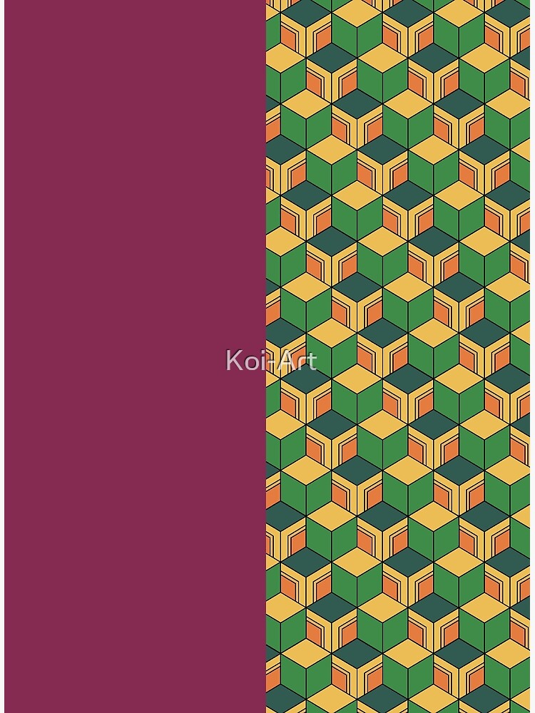 "Giyu Tomioka Pattern (Haori)" Canvas Print by Koi-Art | Redbubble