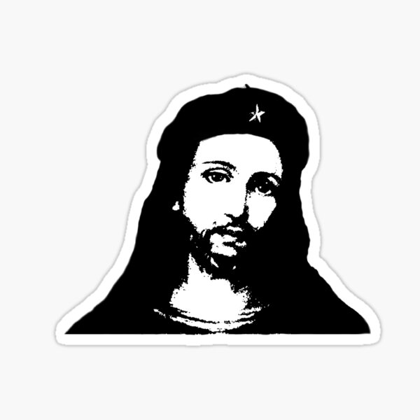 ""Chesus" Che Guevara/Jesus Tee" Sticker for Sale by Rev-Clothing ...