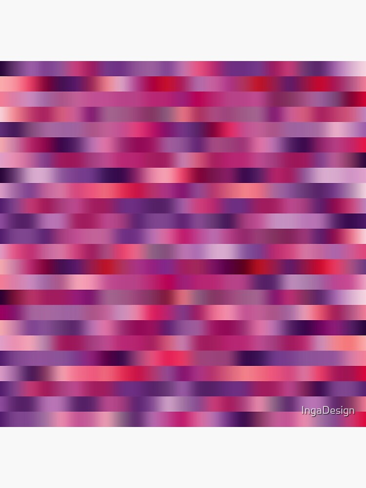 Póster «Líneas geométricas horizontales abstractas, borrosas en rosa ...