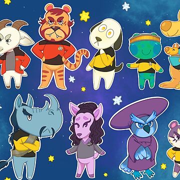 "ACNL TNG Repeating Pattern" Sticker for Sale by Lowly-Worm-Art | Redbubble