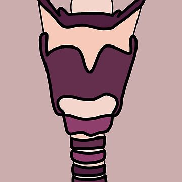 "Cartoon Larynx (pt. 1)" Art Board Print for Sale by ceysomethingg ...