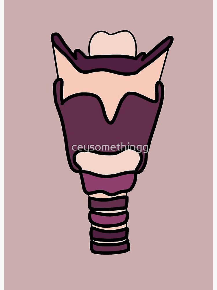 "Cartoon Larynx (pt. 1)" Art Board Print for Sale by ceysomethingg ...