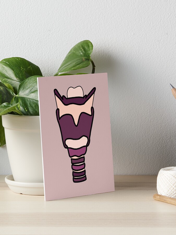 "Cartoon Larynx (pt. 1)" Art Board Print for Sale by ceysomethingg ...
