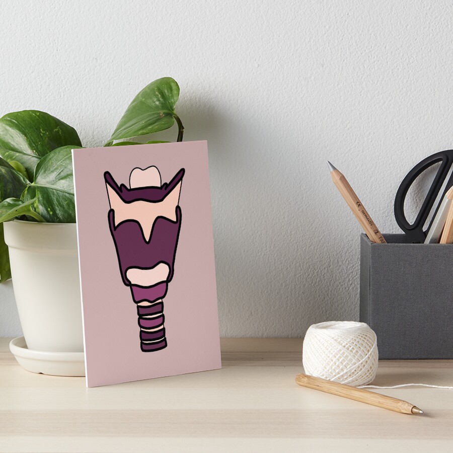 "Cartoon Larynx (pt. 1)" Art Board Print for Sale by ceysomethingg ...