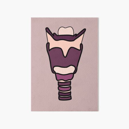 "Cartoon Larynx (pt. 1)" Art Board Print for Sale by ceysomethingg ...