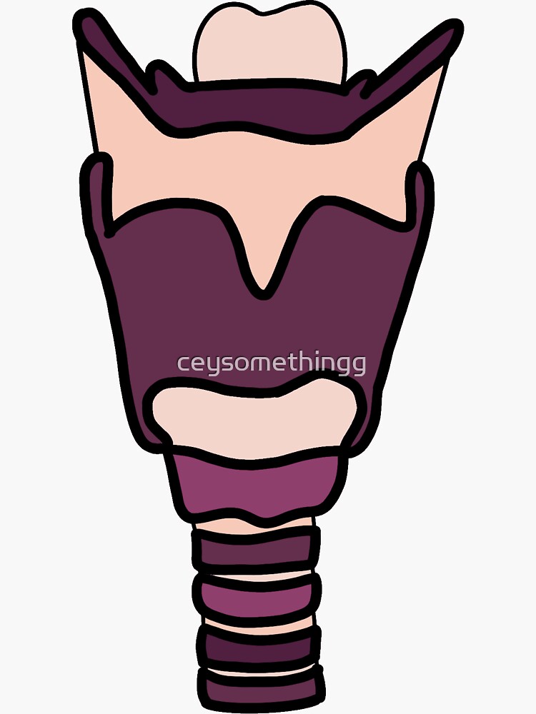 "Cartoon Larynx (pt. 1)" Sticker for Sale by ceysomethingg | Redbubble