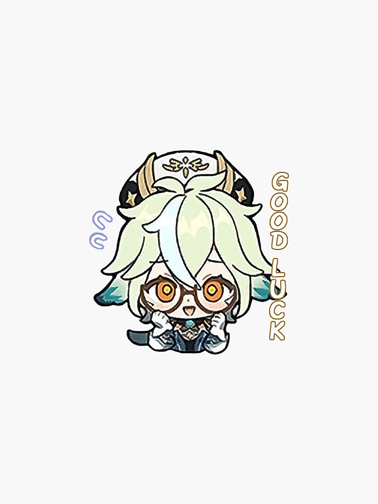 "Sucrose | Genshin Impact Sticker "Good Luck"" Sticker for Sale by ...
