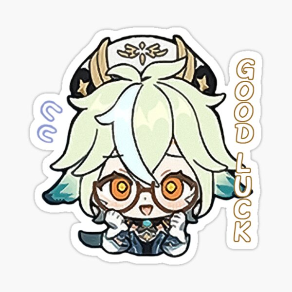 "Sucrose | Genshin Impact Sticker "Good Luck"" Sticker for Sale by ...