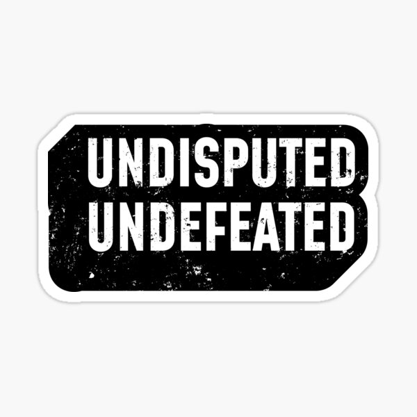 "Khabib - UNDISPUTED & UNDEFEATED" Sticker for Sale by gettingsmashed ...