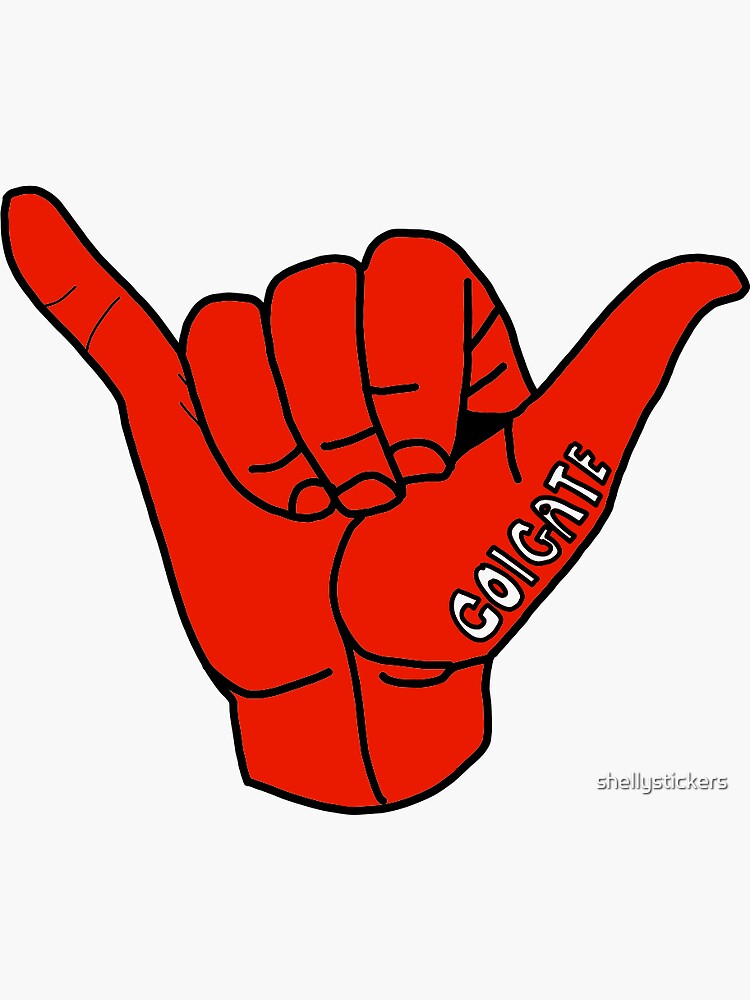 "Colgate Hand sticker" Sticker for Sale by shellystickers | Redbubble