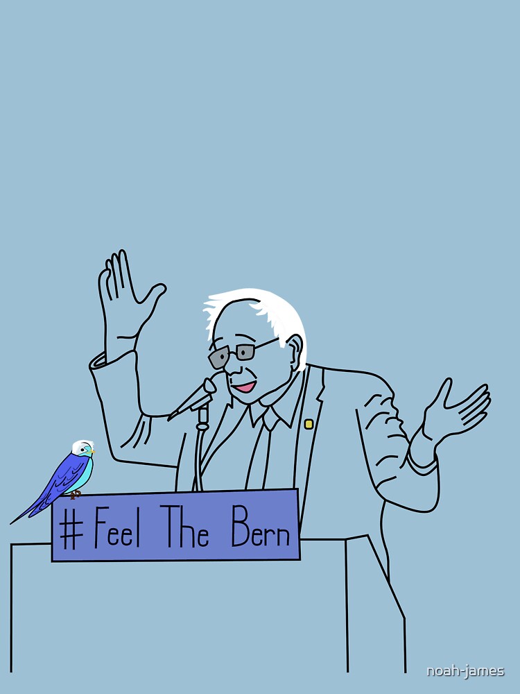 "Bernie Sanders and his Bird" T-shirt by noah-james | Redbubble