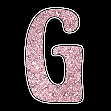 "Pink Letter G Glitter Style Alphabet Initial " Sticker for Sale by ...
