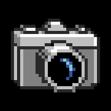 "Pixel Camera Icon" Sticker for Sale by da-ux-designer | Redbubble