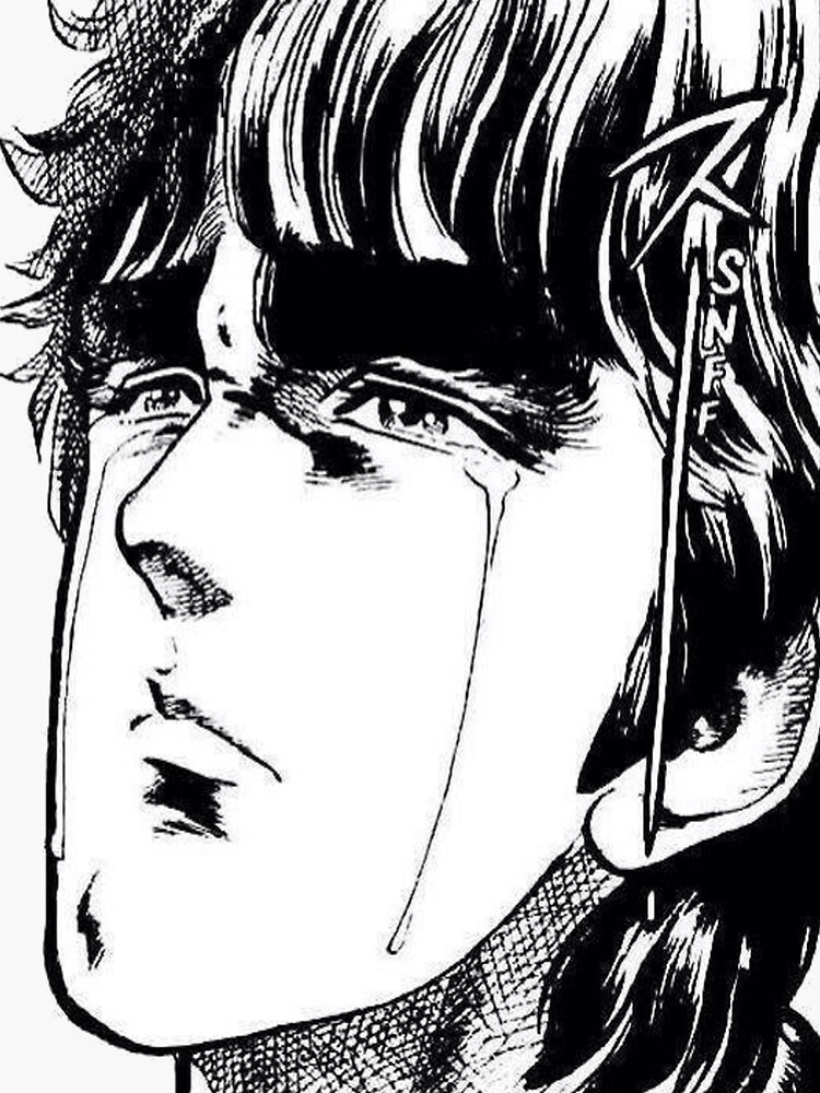 "Manly Tears" Sticker for Sale by scullo | Redbubble