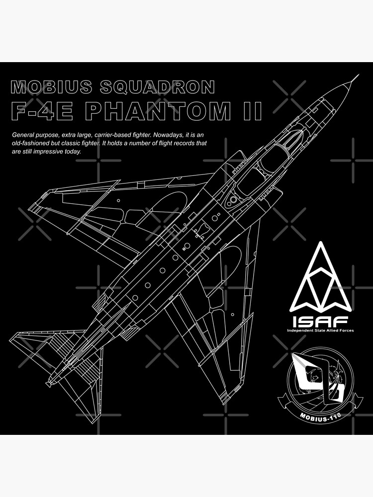 "Ace Combat F-4E Phantom II Blueprint" Poster by fareast | Redbubble