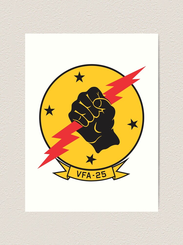 "VFA-25 Strike Fighter Squadron - Clean Style" Art Print by pzd501 ...