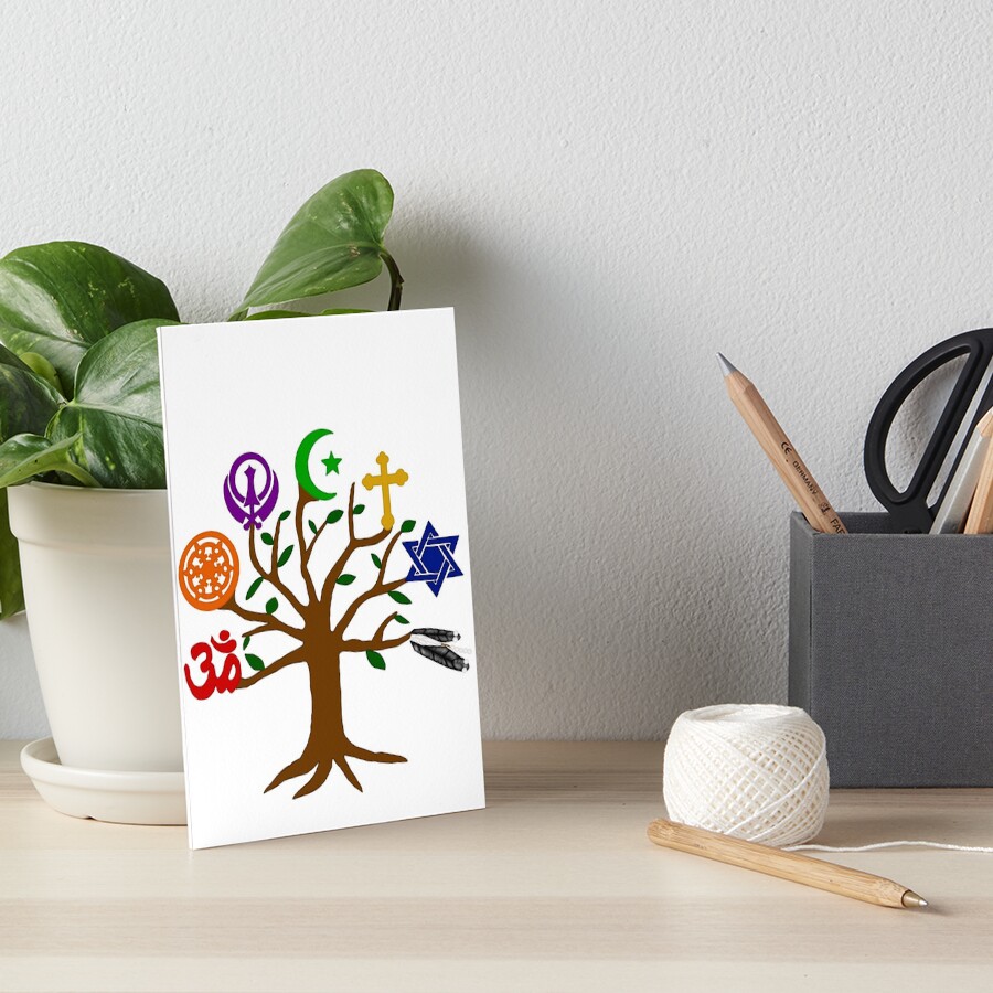 "Interfaith Tree" Poster for Sale by gracemakenna | Redbubble