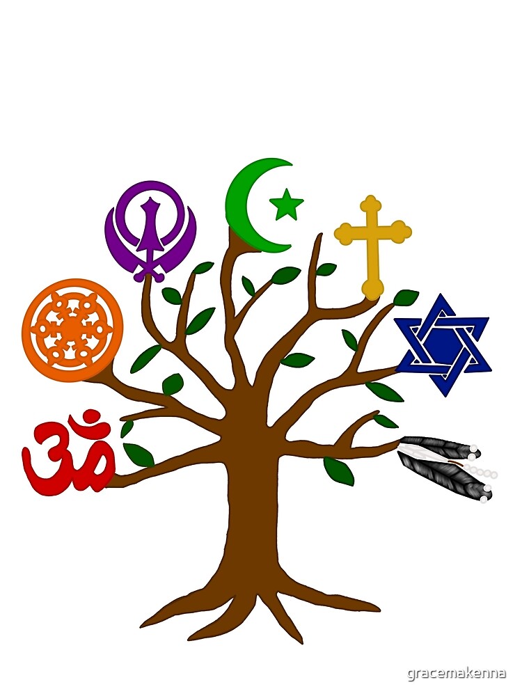"Interfaith Tree" Poster for Sale by gracemakenna | Redbubble