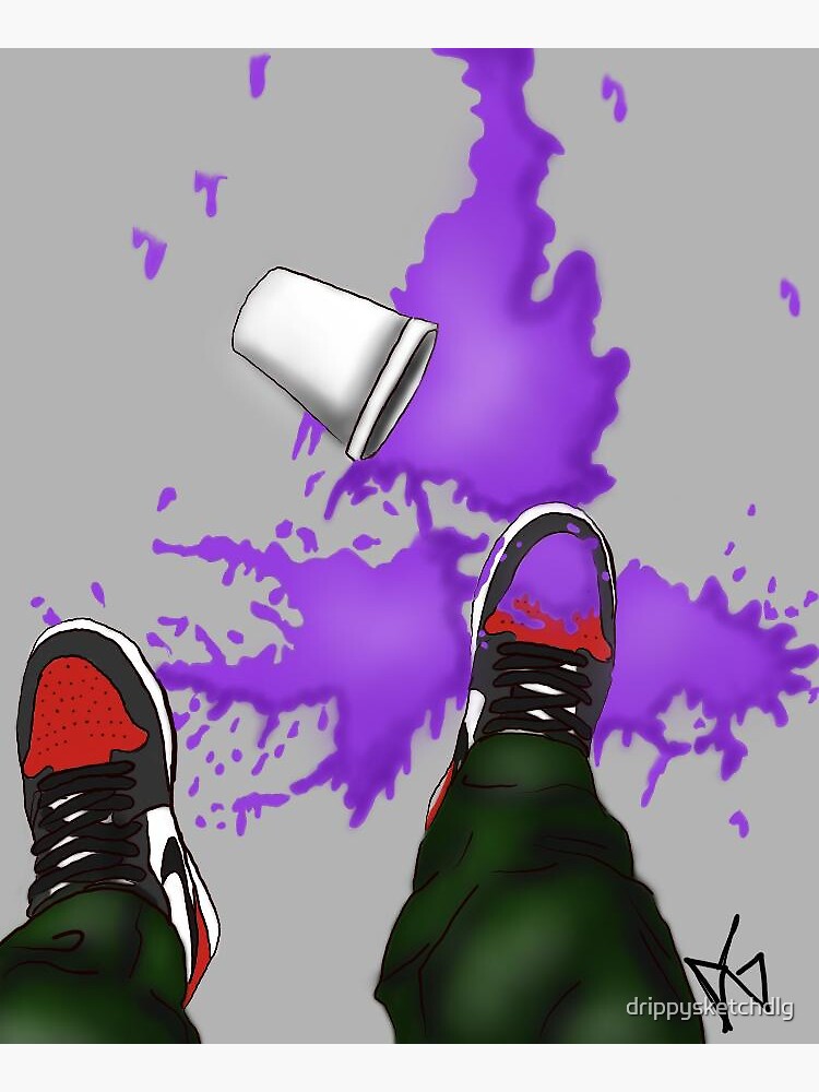 "Lean Spill" Sticker by drippysketchdlg | Redbubble