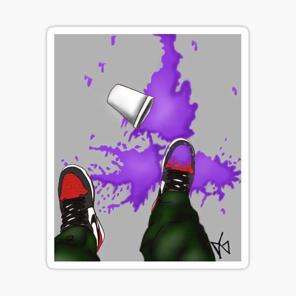 "Lean Spill" Sticker by drippysketchdlg | Redbubble
