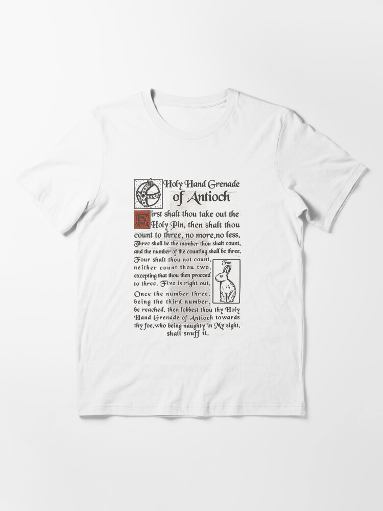 "Holy Hand Grenade Script" Essential T-Shirt for Sale by sontunghaitu ...