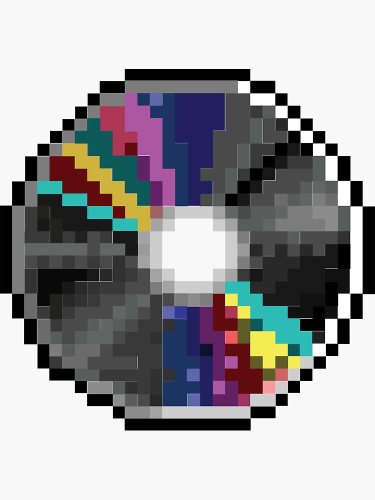 "Pixel CD Icon" Sticker for Sale by da-ux-designer | Redbubble
