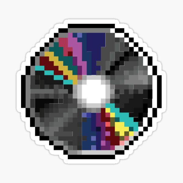 "Pixel CD Icon" Sticker for Sale by da-ux-designer | Redbubble