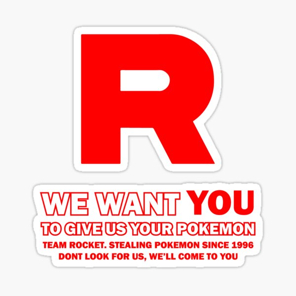 "Rocket We want YOU" Sticker for Sale by SamTees23 | Redbubble