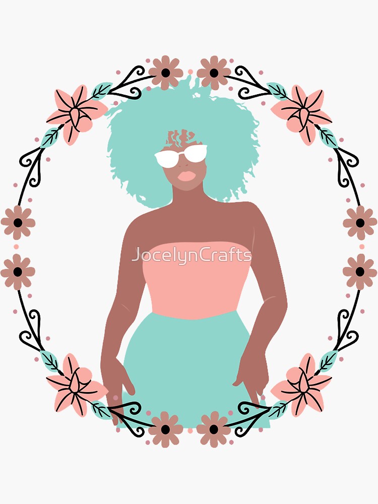 "plus size styles for women" Sticker by JocelynCrafts | Redbubble