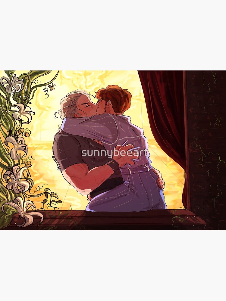"Geraskier Kissing " Art Print for Sale by sunnybeeart | Redbubble